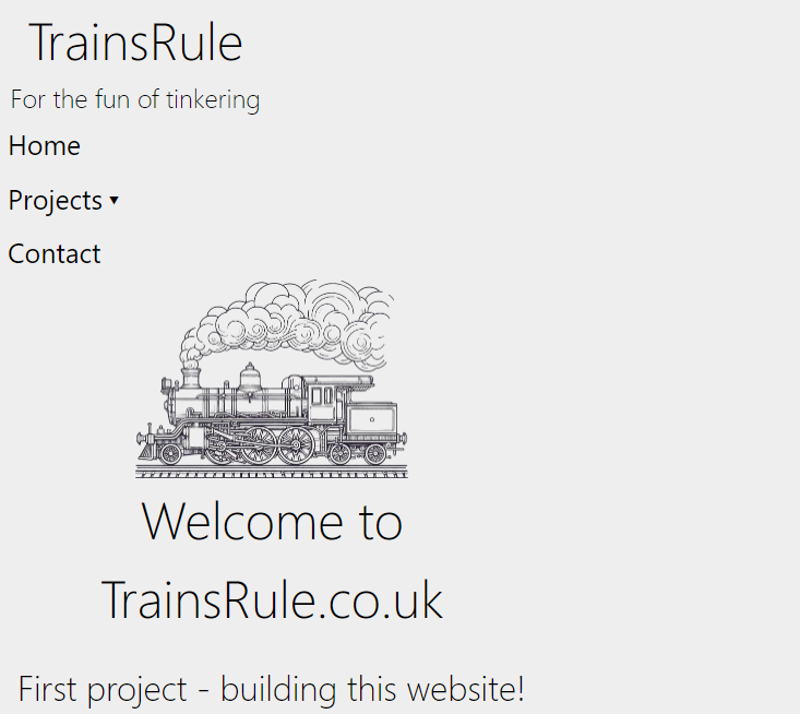 TrainsRule - Improving the website - Screen size responsiveness and PHP